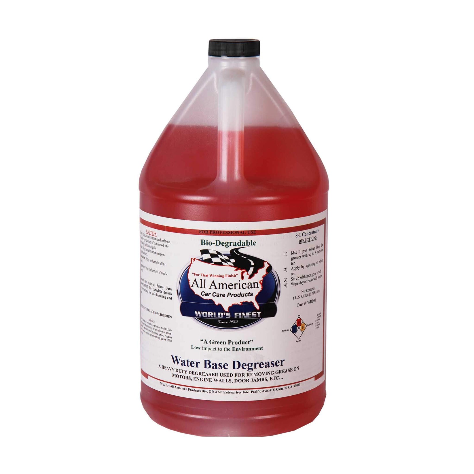Water Based Degreaser (1 Gallon) – All American Car Care Products